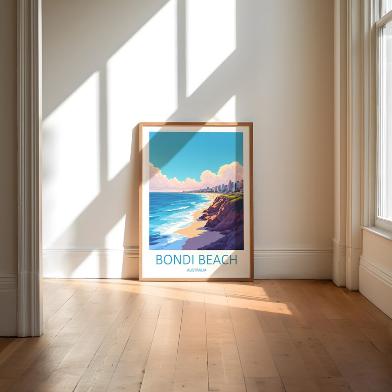 Bondi Beach Print, Australia Print, Bondi Beach Travel Print, Australia ...