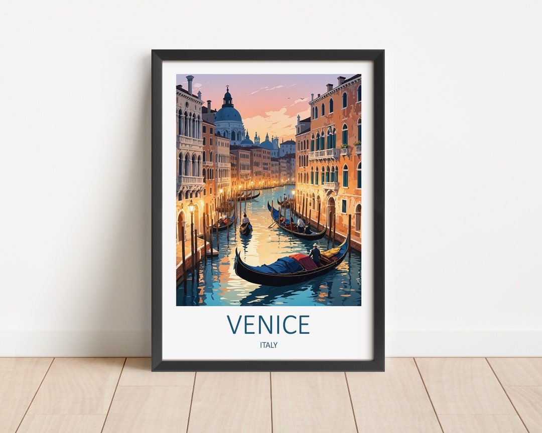 Venice Travel Print - Wall Art Venice Italy Art Lover Gift Home Decor ...