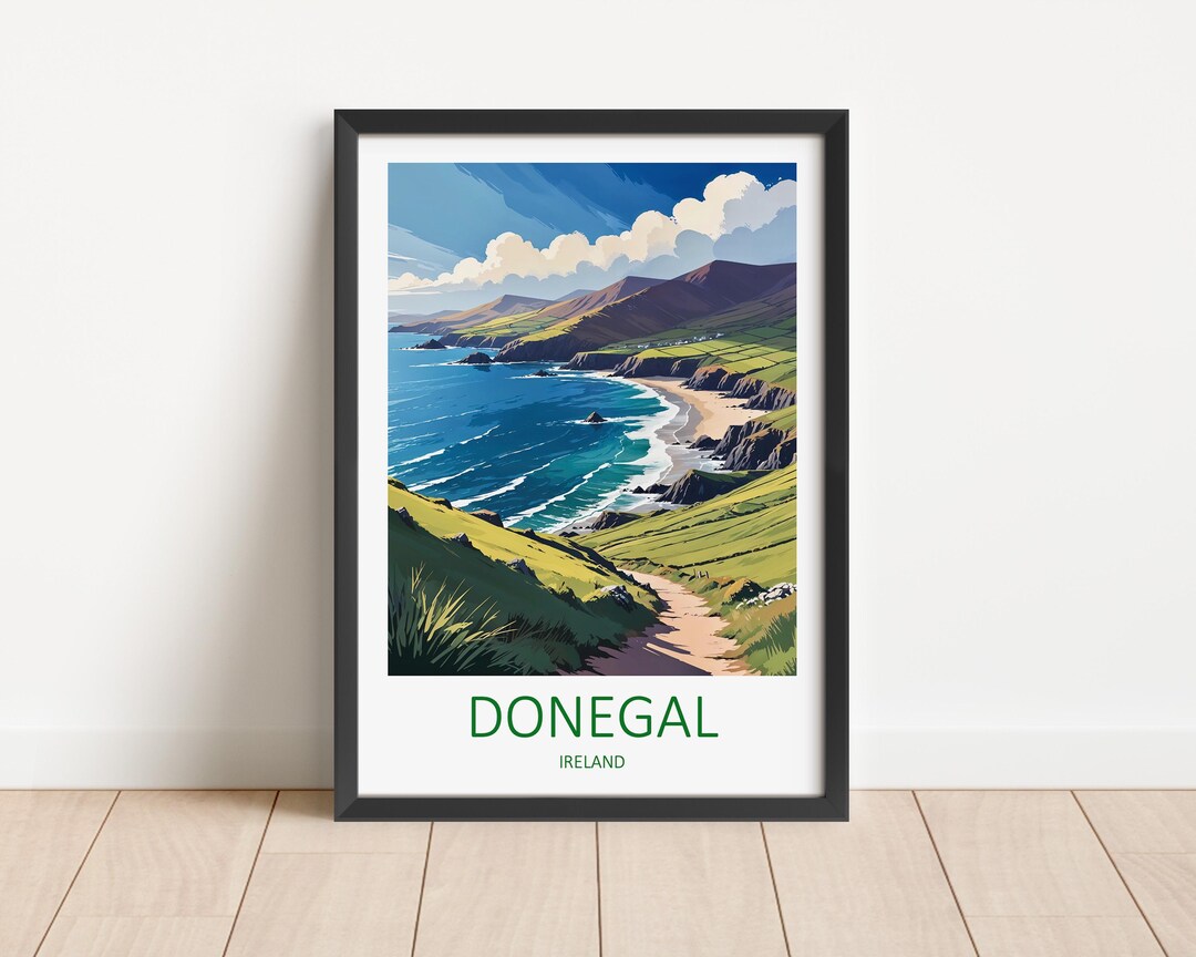 Donegal Travel Print, Donegal Poster, Ireland Gifts, Irish Prints ...