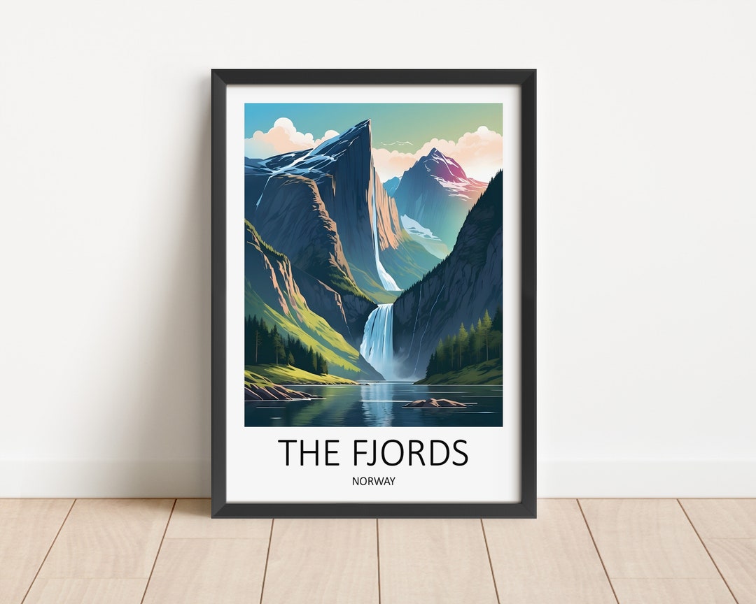 Fjords Print, Fjords Poster, Fjords Norway Travel Print, Norway Print ...