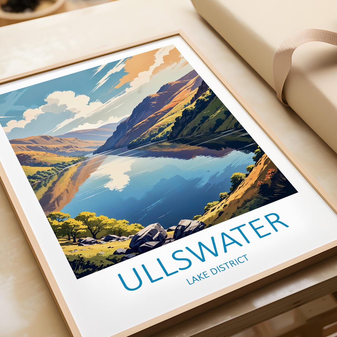 Ullswater Lake District Print: Cumbria Travel Art - Etsy