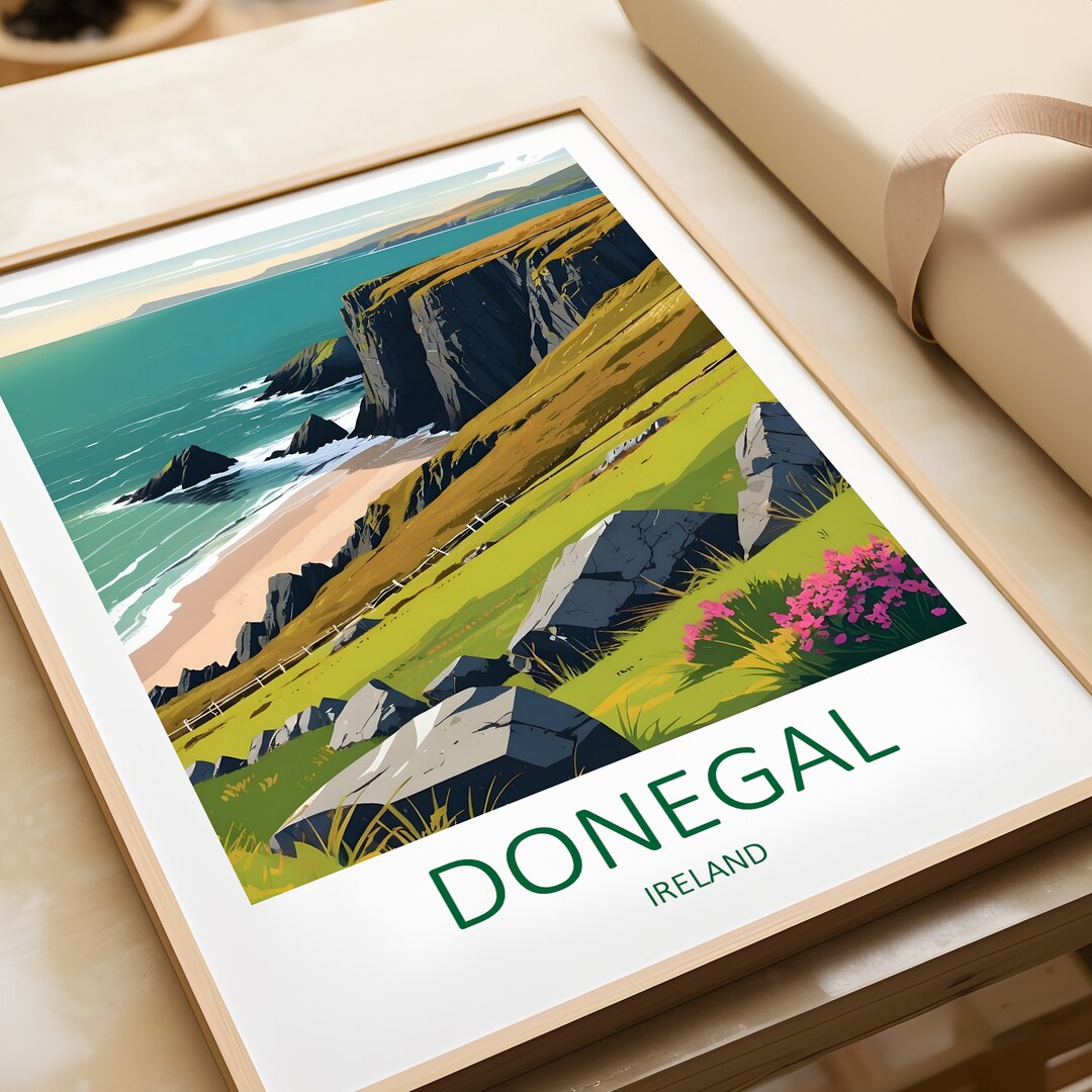Donegal Travel Print - Ireland Wall Art Donegal Home Decor Art Lover ...