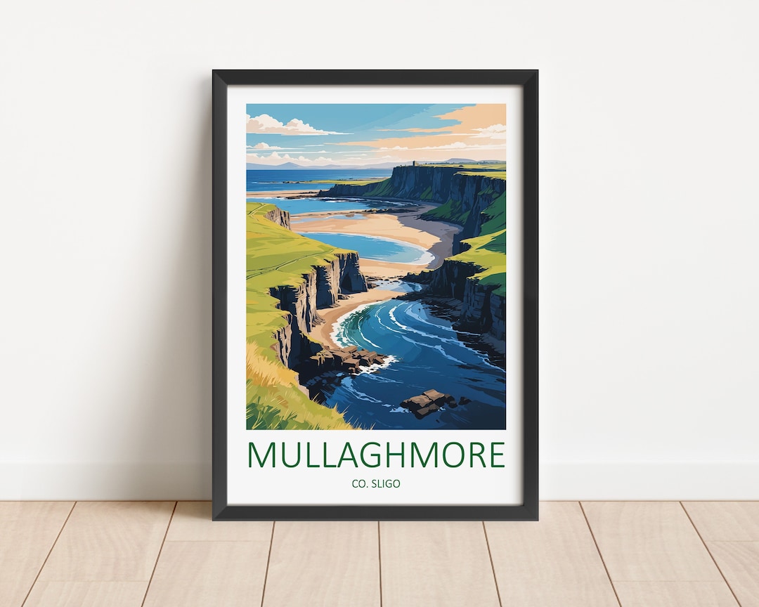 Mullaghmore Travel Print - Wall Art Sligo Ireland Art Lovers Home Decor ...