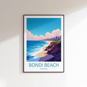Bondi Beach Print, Australia Print, Bondi Beach Travel Print, Australia ...