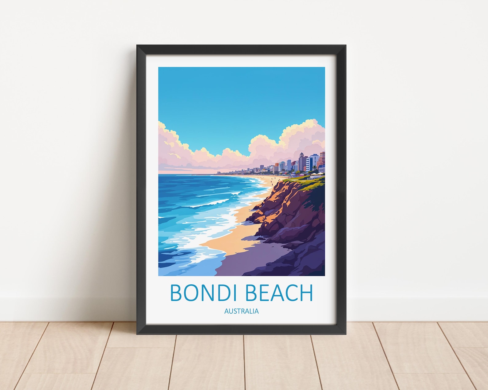 Bondi Beach Print, Australia Print, Bondi Beach Travel Print, Australia ...