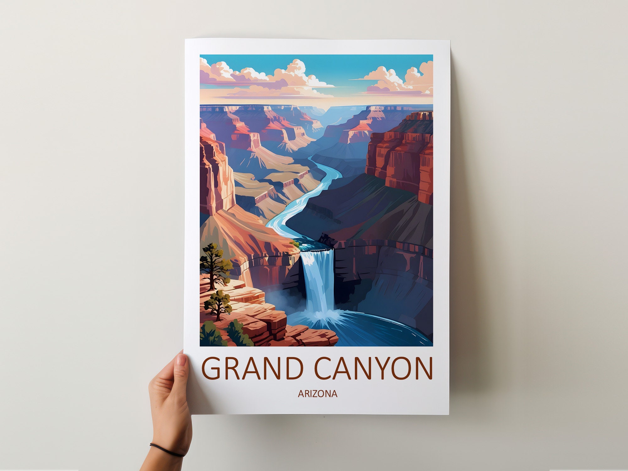 Grand Canyon Print, Grand Canyon Poster, National Park Poster, Arizona ...
