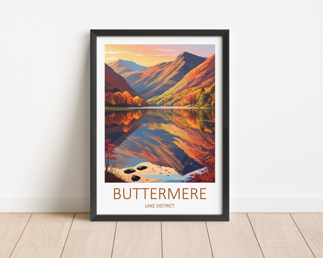 Lake District Print, Buttermere Print, Lake District Art, Buttermere ...