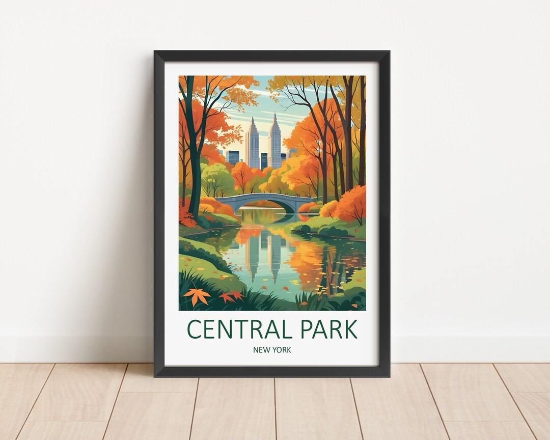 Central Park Print, Central Park Poster, New York Print, New York ...