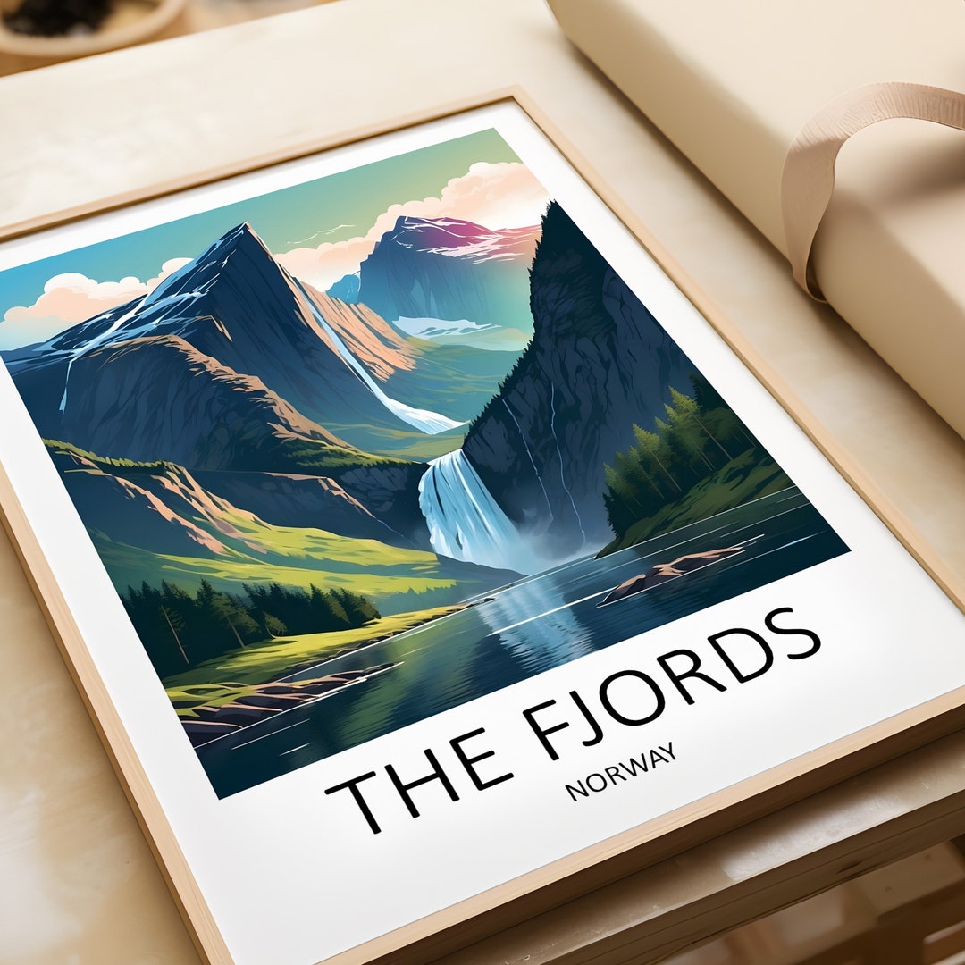 Fjords Print, Fjords Poster, Fjords Norway Travel Print, Norway Print ...
