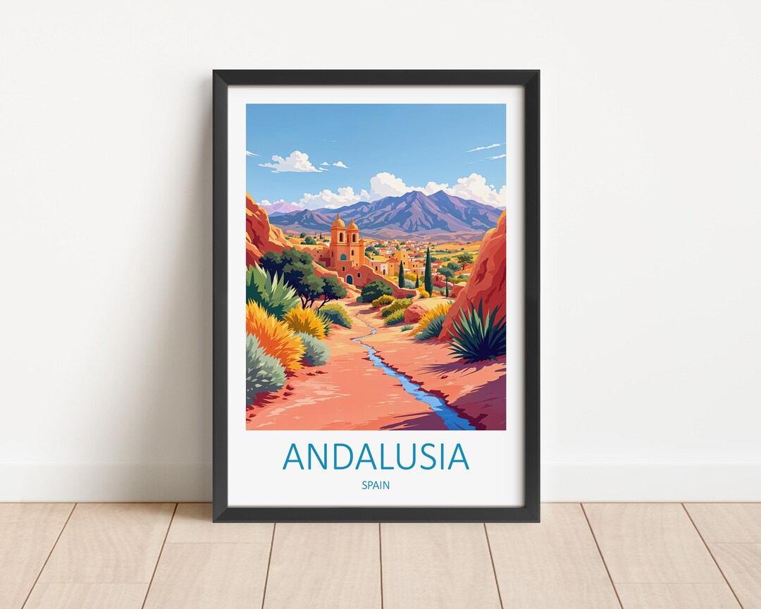 Andalusia Print, Andalusia Travel Poster, Spain Poster, Spanish Gifts ...
