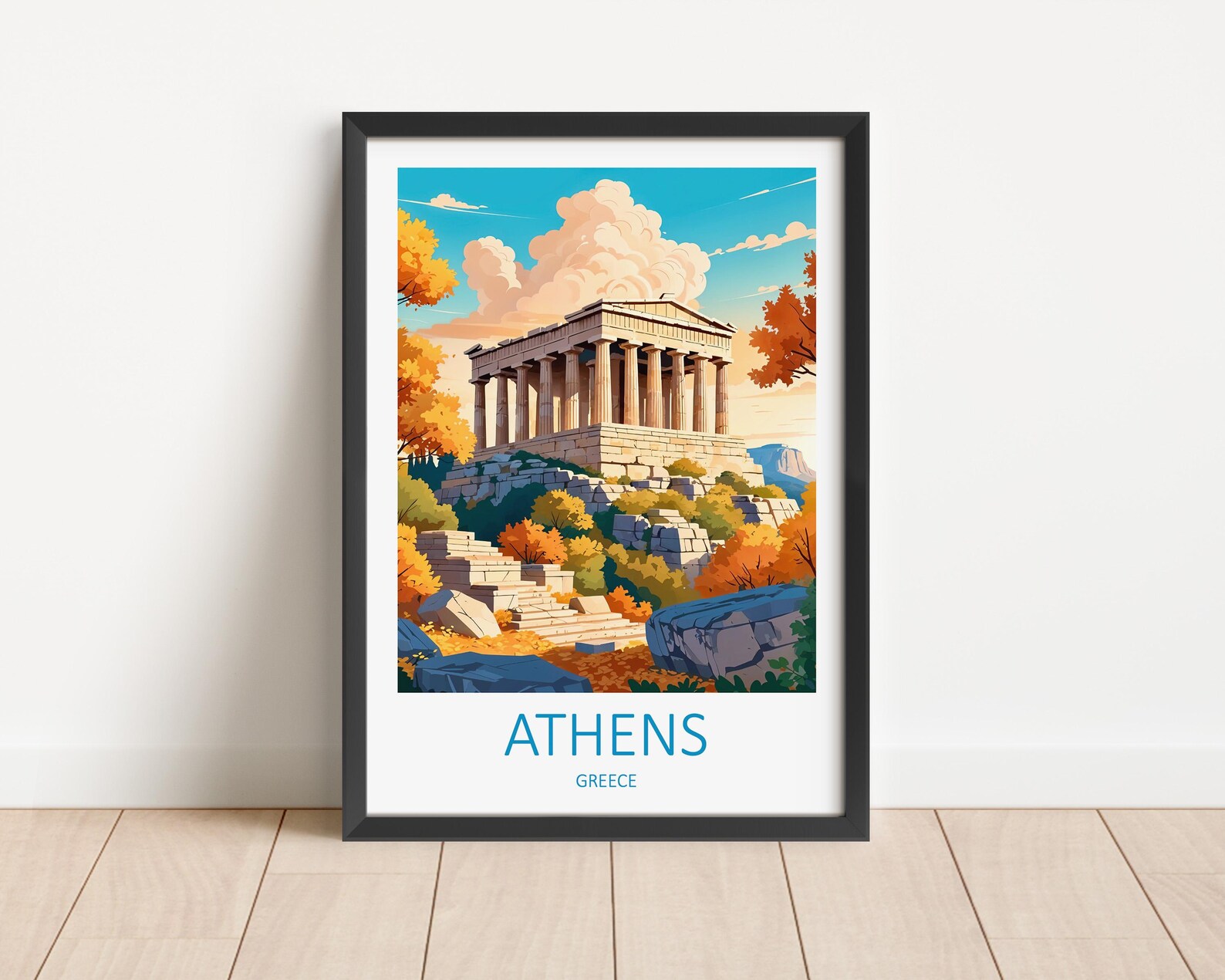 Athens Print, Athens Poster, Athens Wall Art, Athens Travel Print ...
