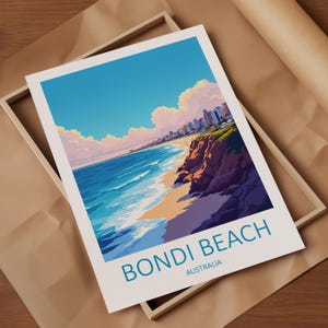 Bondi Beach Print, Australia Print, Bondi Beach Travel Print, Australia ...
