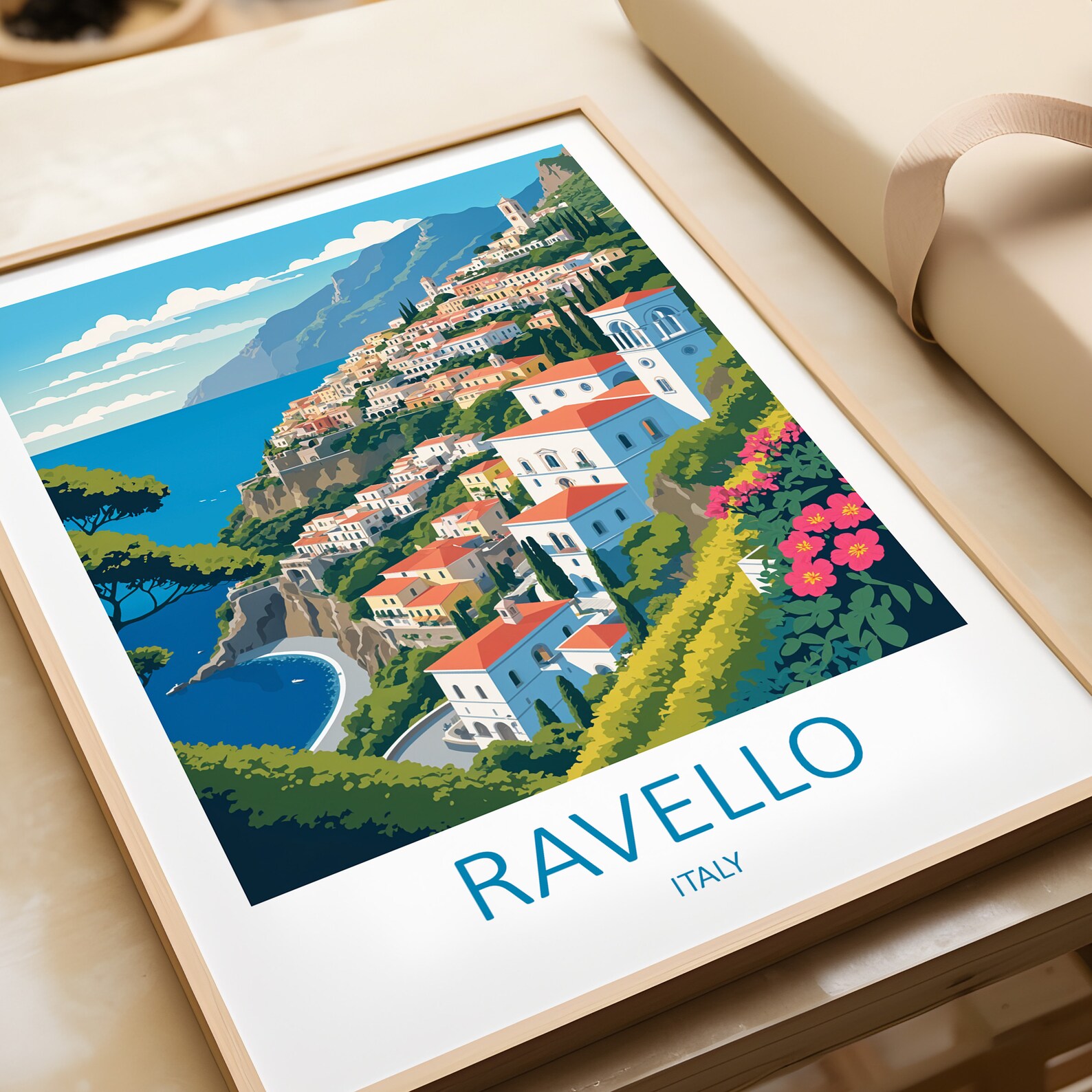 Ravello Italy Print, Ravello Art Print, Amalfi Coast Print, Italy ...
