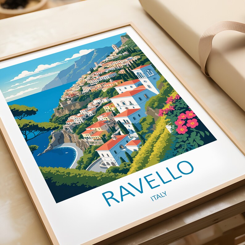 Ravello Italy Print, Ravello Art Print, Amalfi Coast Print, Italy ...