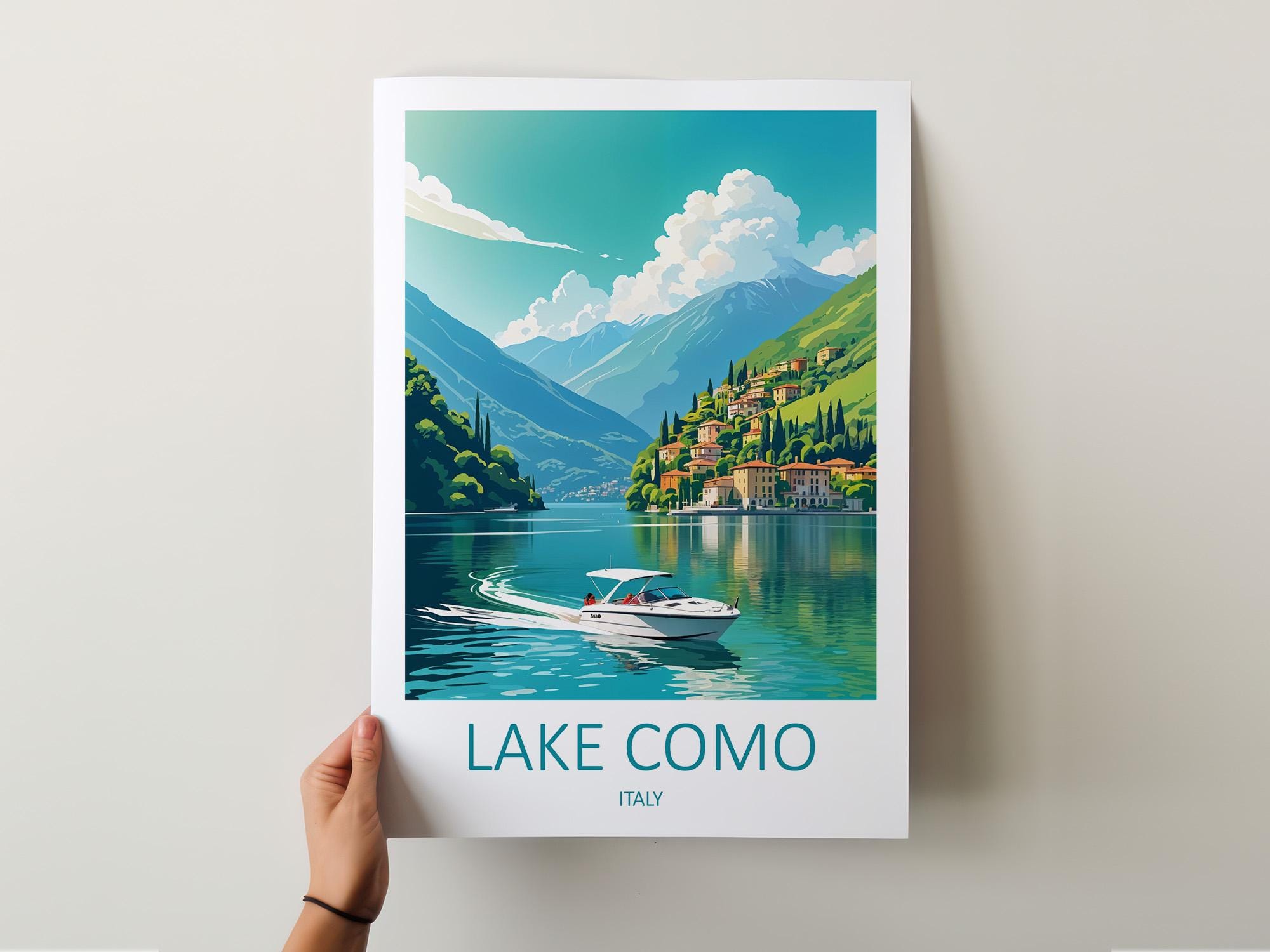 Lake Como Print, Lake Como Art, Lake Como Poster, Italy Wall Art, Italy ...