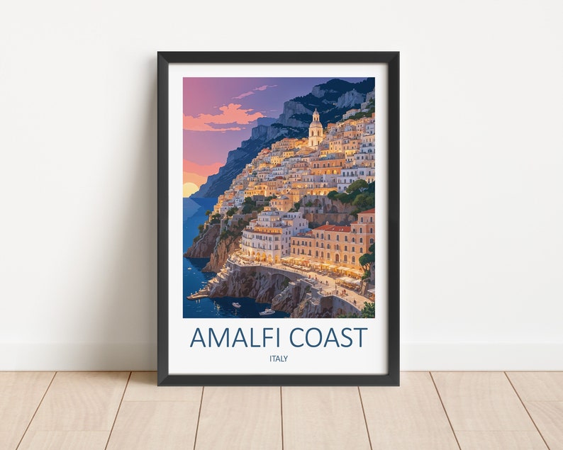 Amalfi Coast Print, Amalfi Coast Poster, Amalfi Print, Italy Print ...