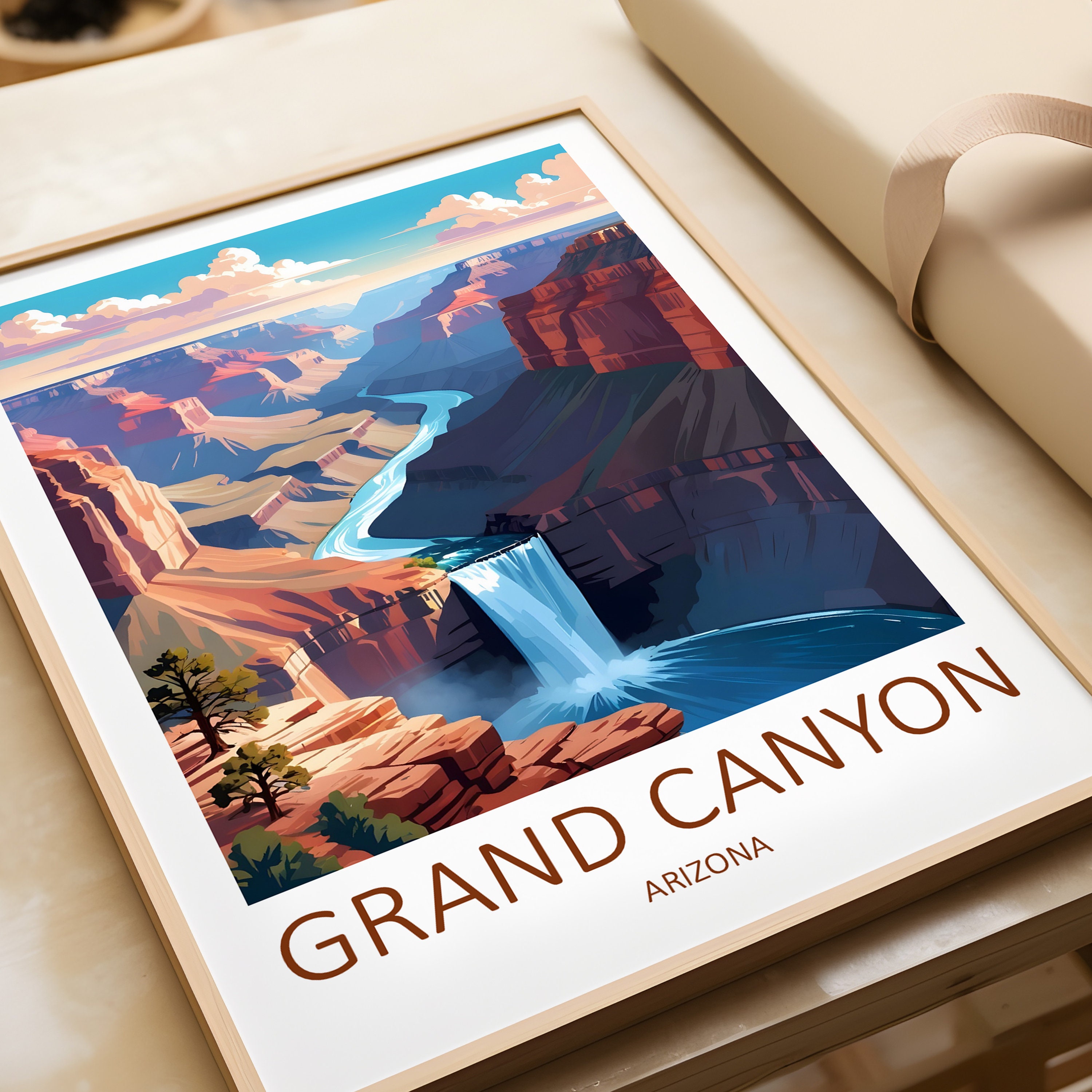 Grand Canyon Print, Grand Canyon Poster, National Park Poster, Arizona ...