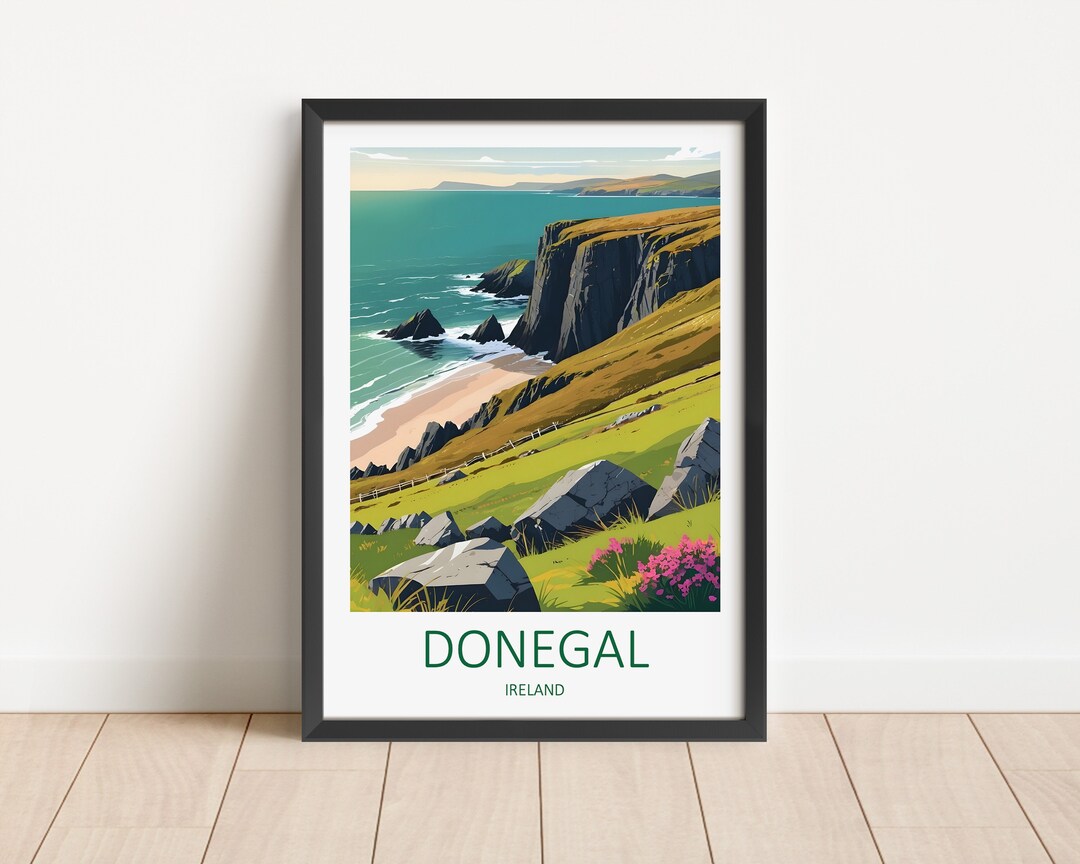 Donegal Travel Print - Ireland Wall Art Donegal Home Decor Art Lover ...
