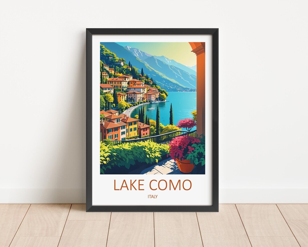 Lake Como Print, Italy Print, Lake Como Art, Italian Prints, Lake Como ...