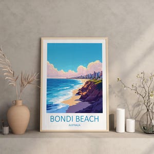 Bondi Beach Print, Australia Print, Bondi Beach Travel Print, Australia ...