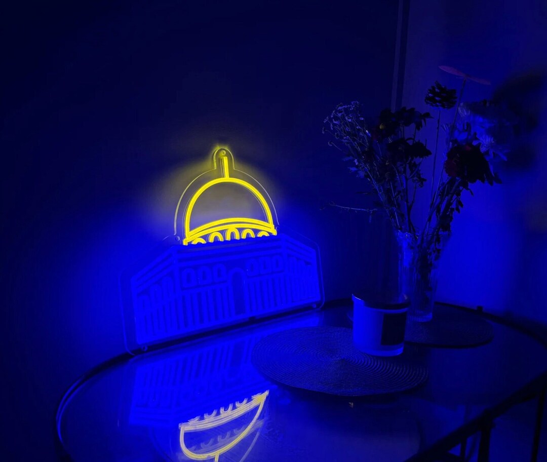 Palestine Dome of the Rock Al Aqsa - Islamic Gift Neon LED Light for ...