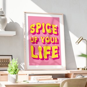Spice up Your Life Print | Spice Girls Art | Digital Printable Wall Art ...