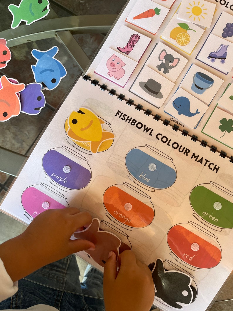 My Colours Busy Book, Toddler Activities, Learning Binder, Educational ...