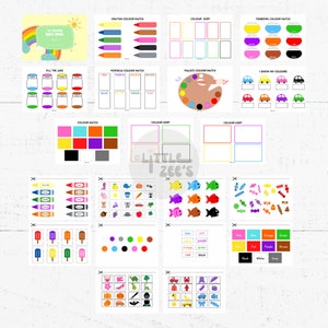 My Colours Busy Book, Toddler Activities, Learning Binder, Educational ...