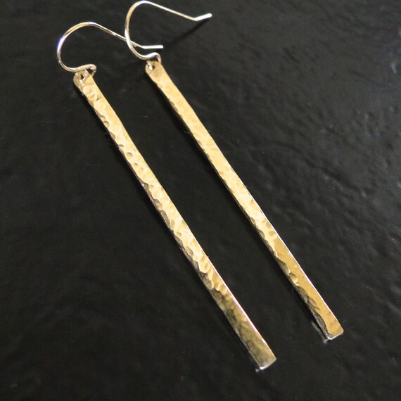 Gold stick earrings store