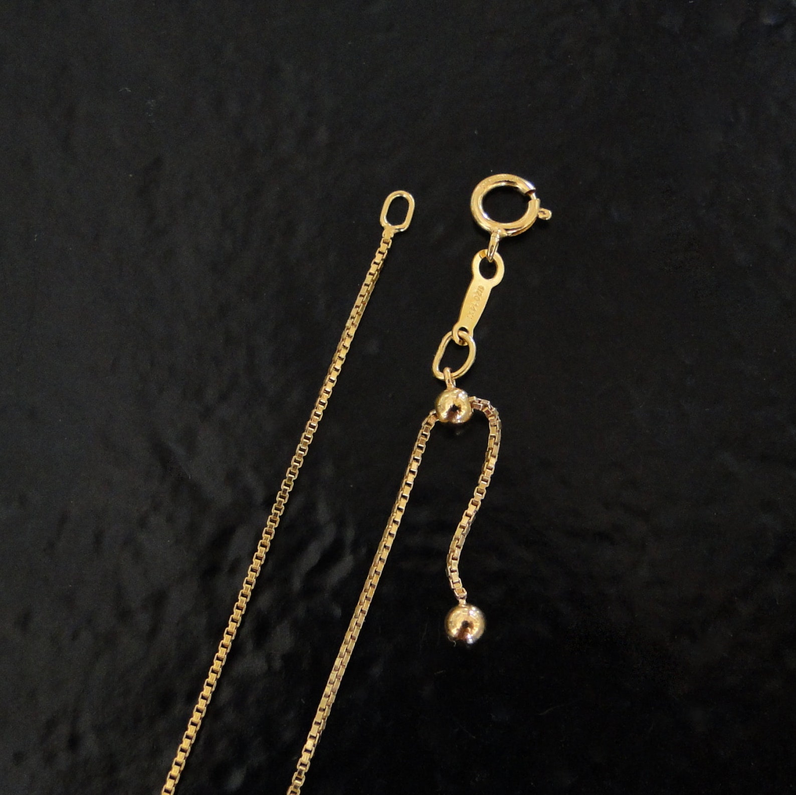Adjustable Yellow Gold Filled or Sterling Silver Chain - Etsy