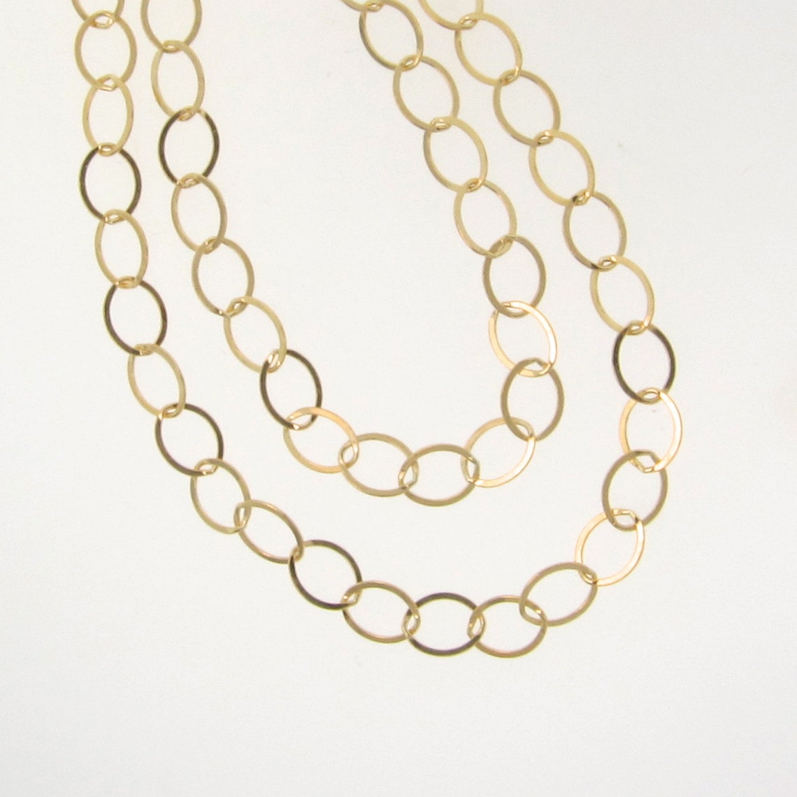 Silver Chain Layering Chain Wrap Around Chain Large - Etsy