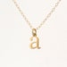 Tiny Lowercase Initial Necklace Personalized Necklace Your - Etsy