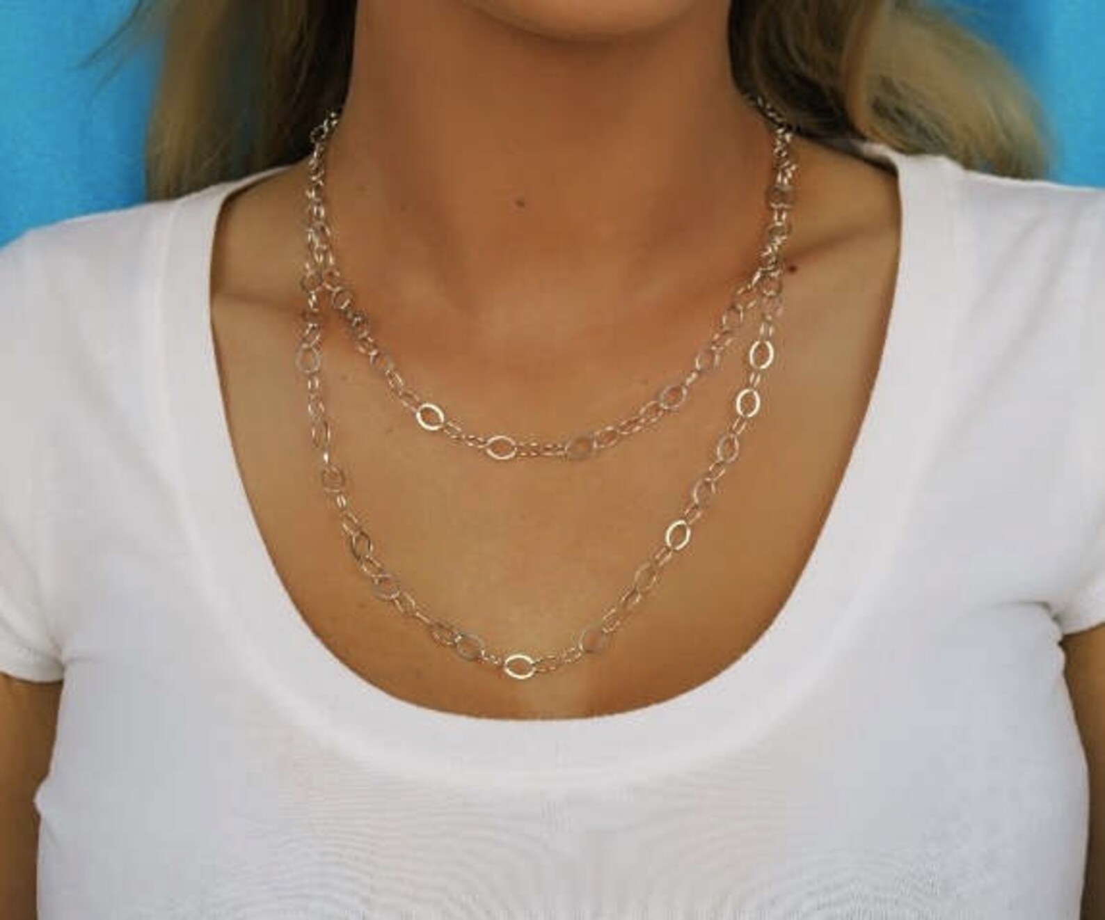 Gold Chain Layering Wrap Around Chain 8.8x6.6mm Gold | Etsy