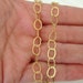 Gold Chain, Layering, Wrap Around Chain 8.8x6.6mm Gold Filled Oval ...