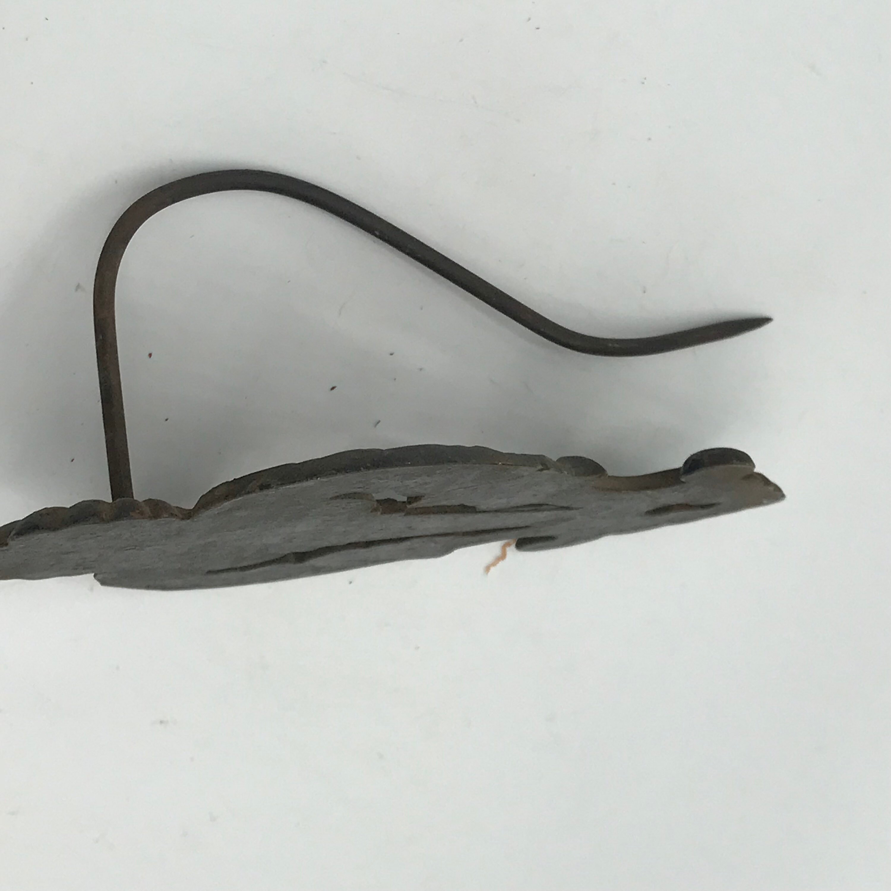 Vintage Cast Iron Hook Receipt Hook Hanger Ornate Farmhouse - Etsy