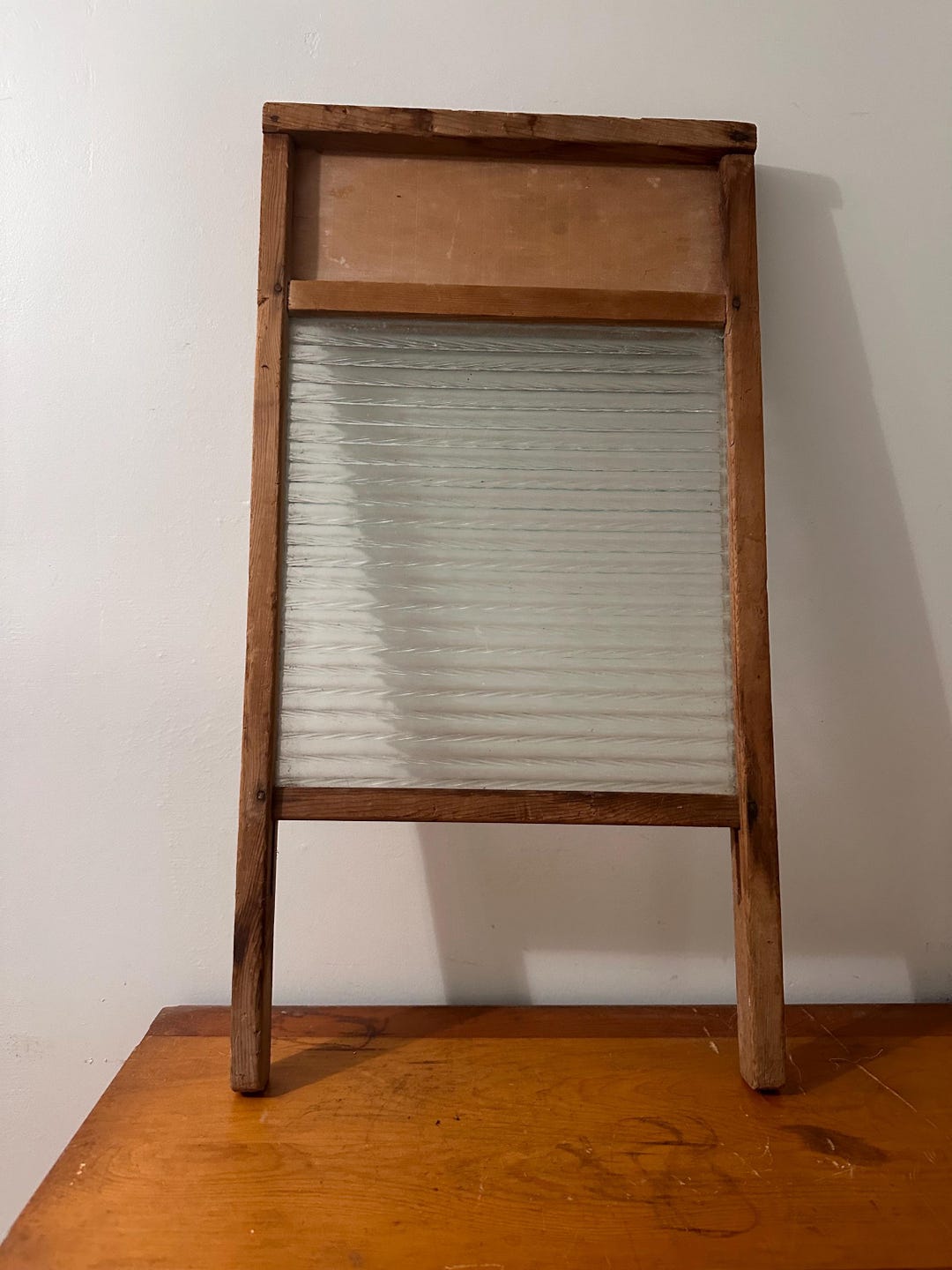 Vintage Glass Washboard Washboard Company Large Crystal Farmhouse Decor ...