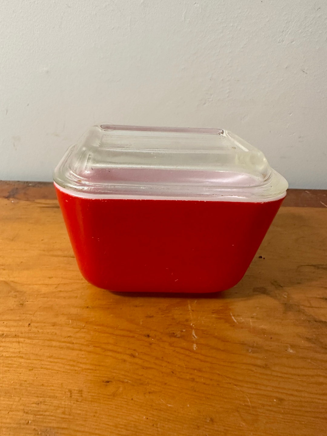 Pyrex Freezer Fridge Dish With Lid Red Vintage, Small #501 ~ Small ...