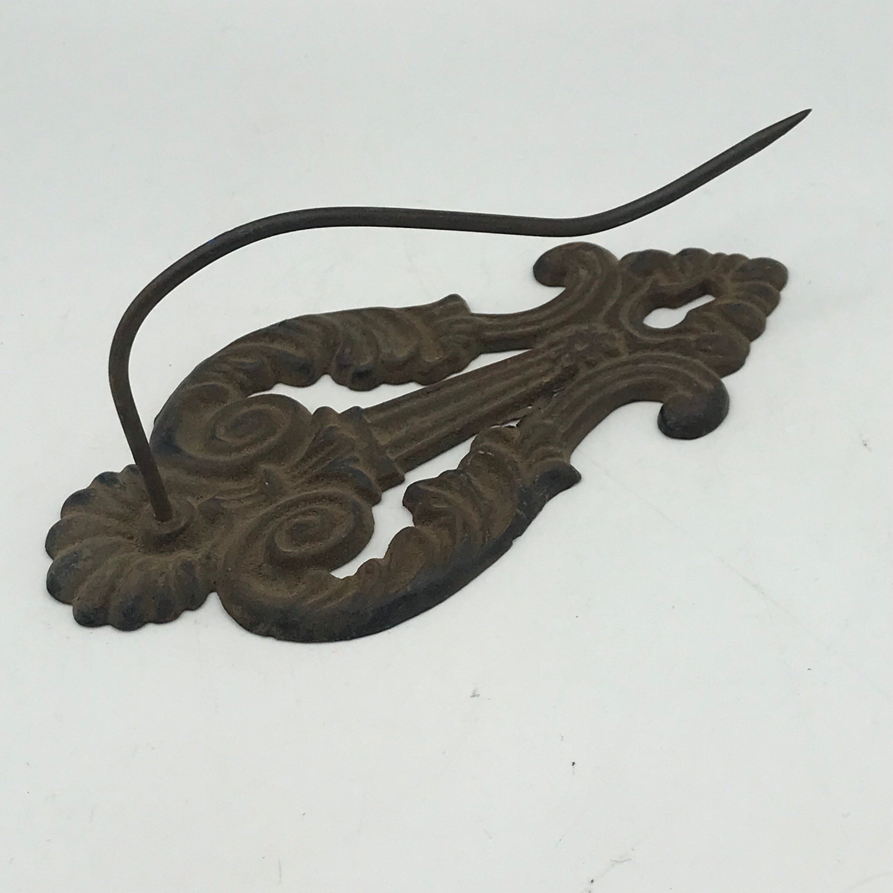 Vintage Cast Iron Hook Receipt Hook Hanger Ornate Farmhouse - Etsy