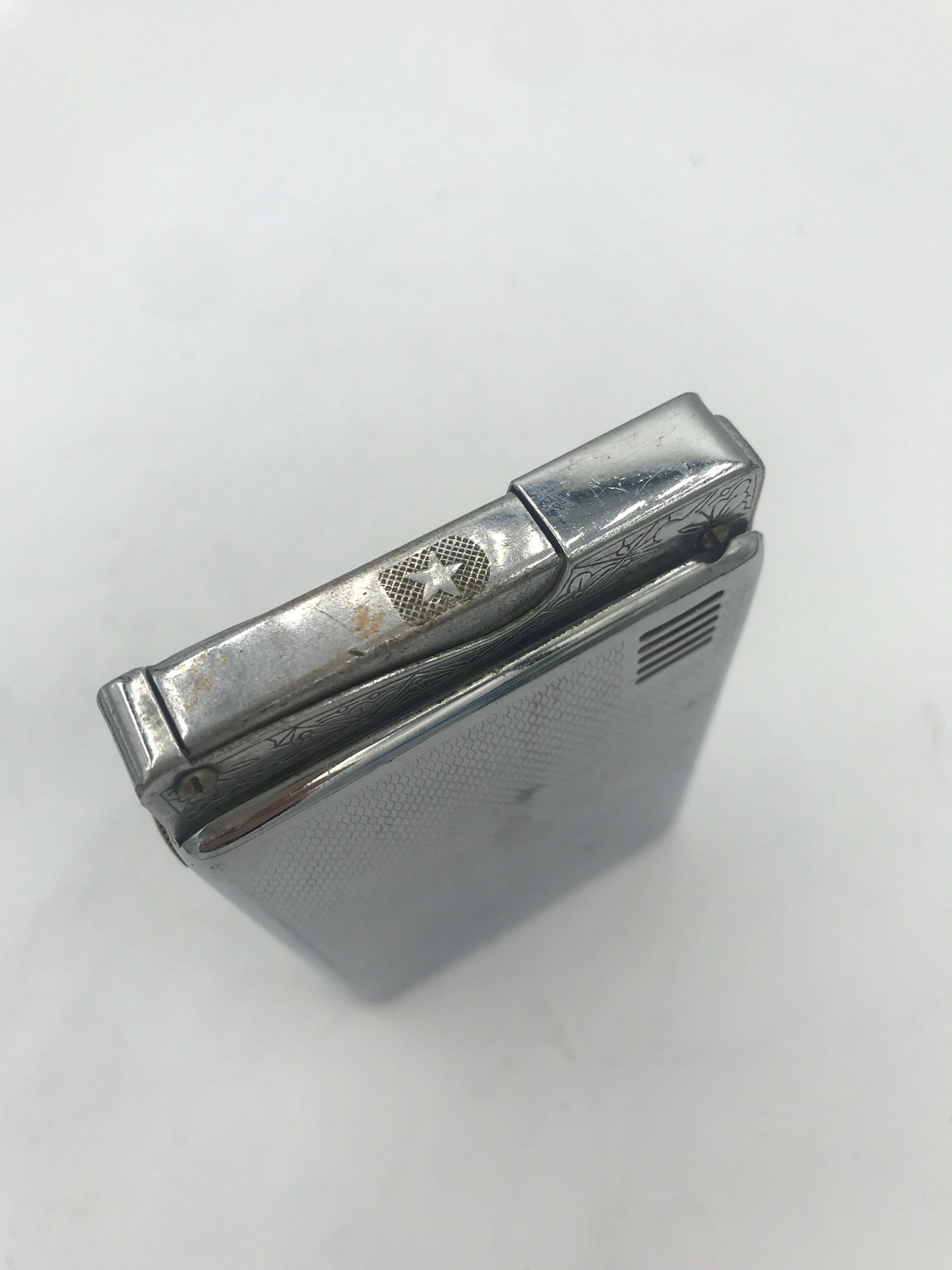 Lighters Art & Collectibles Vintage lido lighter with case silver made ...