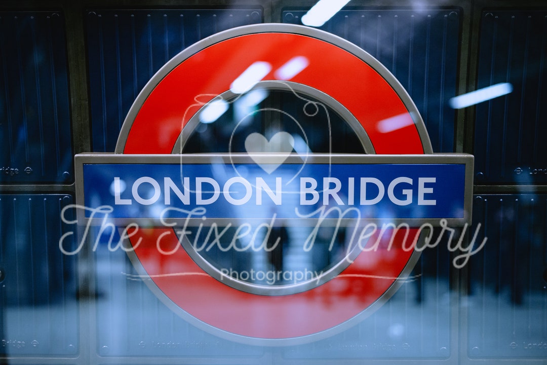 London Bridge Tube Sign Online Print Digital Photo - Etsy