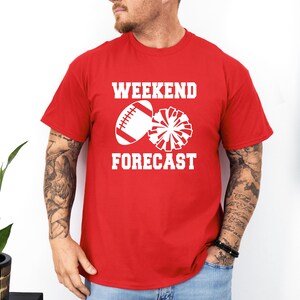 Football and Cheer Shirt | Weekend Forecast Football and Cheer Tshirt ...