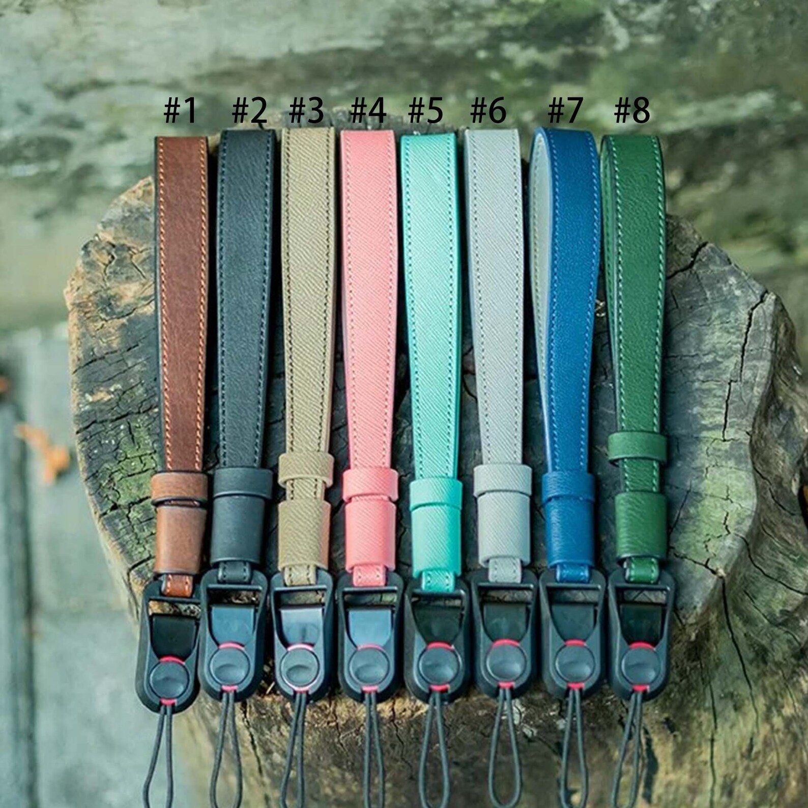 Personalized Leather Camera Wrist Strap, Custom Leather Camera Strap ...