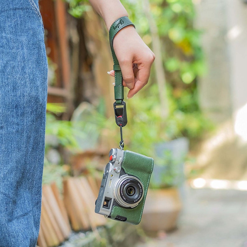 Personalized Leather Camera Wrist Strap, Custom Leather Camera Strap ...