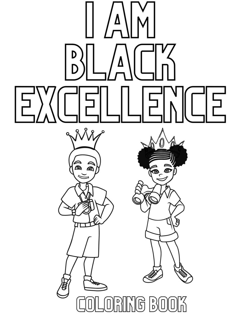 I AM BLACK EXCELLENCE Coloring Book - Etsy