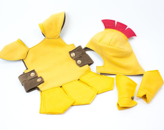 NEW Roman Knight Armor Set LARGE Gold Brown and Red - Etsy