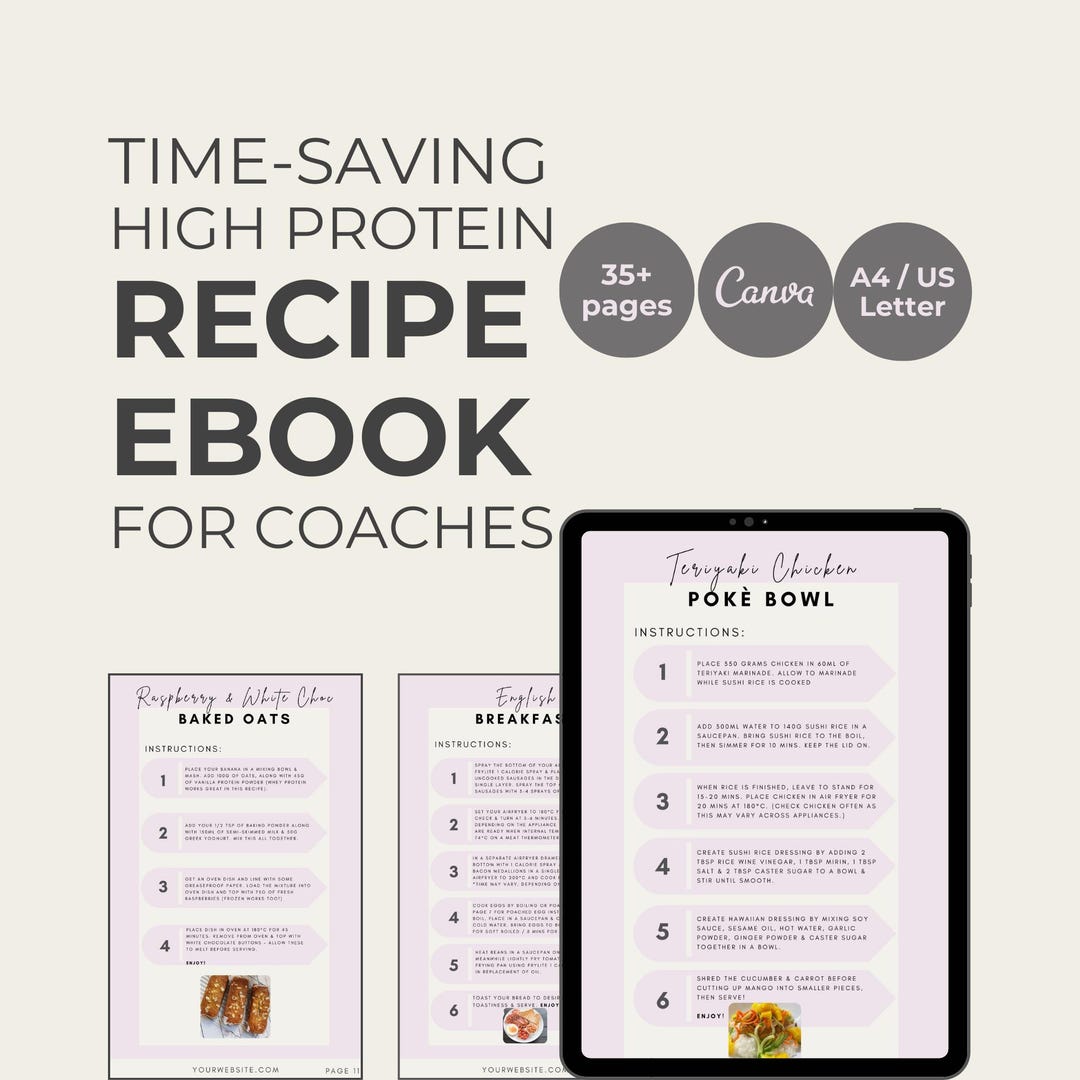 Ebook Template, Recipe Template, Weight Loss Cookbook, Easily Re ...