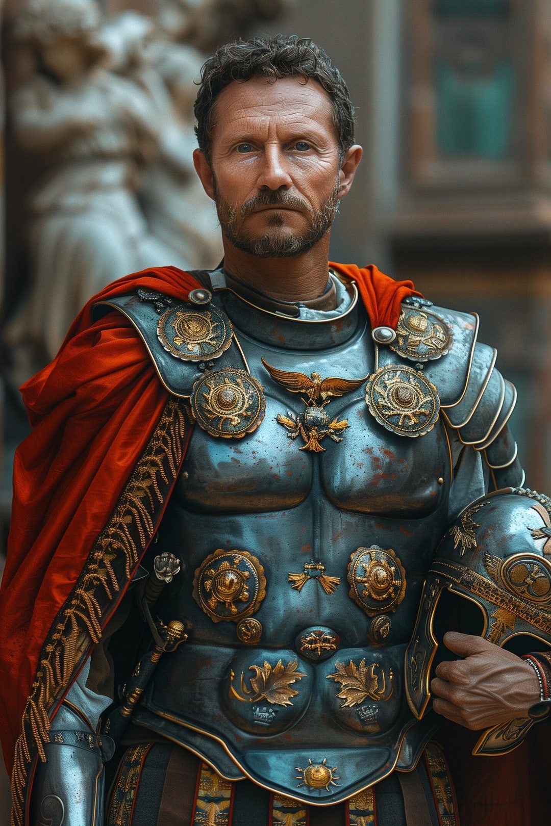 Custom Portrait From Photo Roman Greek Cesar Personalized Artwork, Wall ...