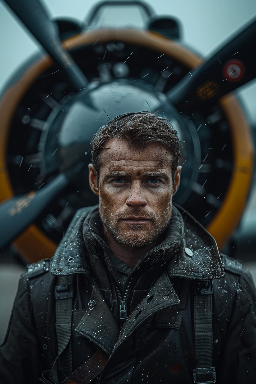 Custom Portrait From Photo Officer Army Military Vintage Personalized ...