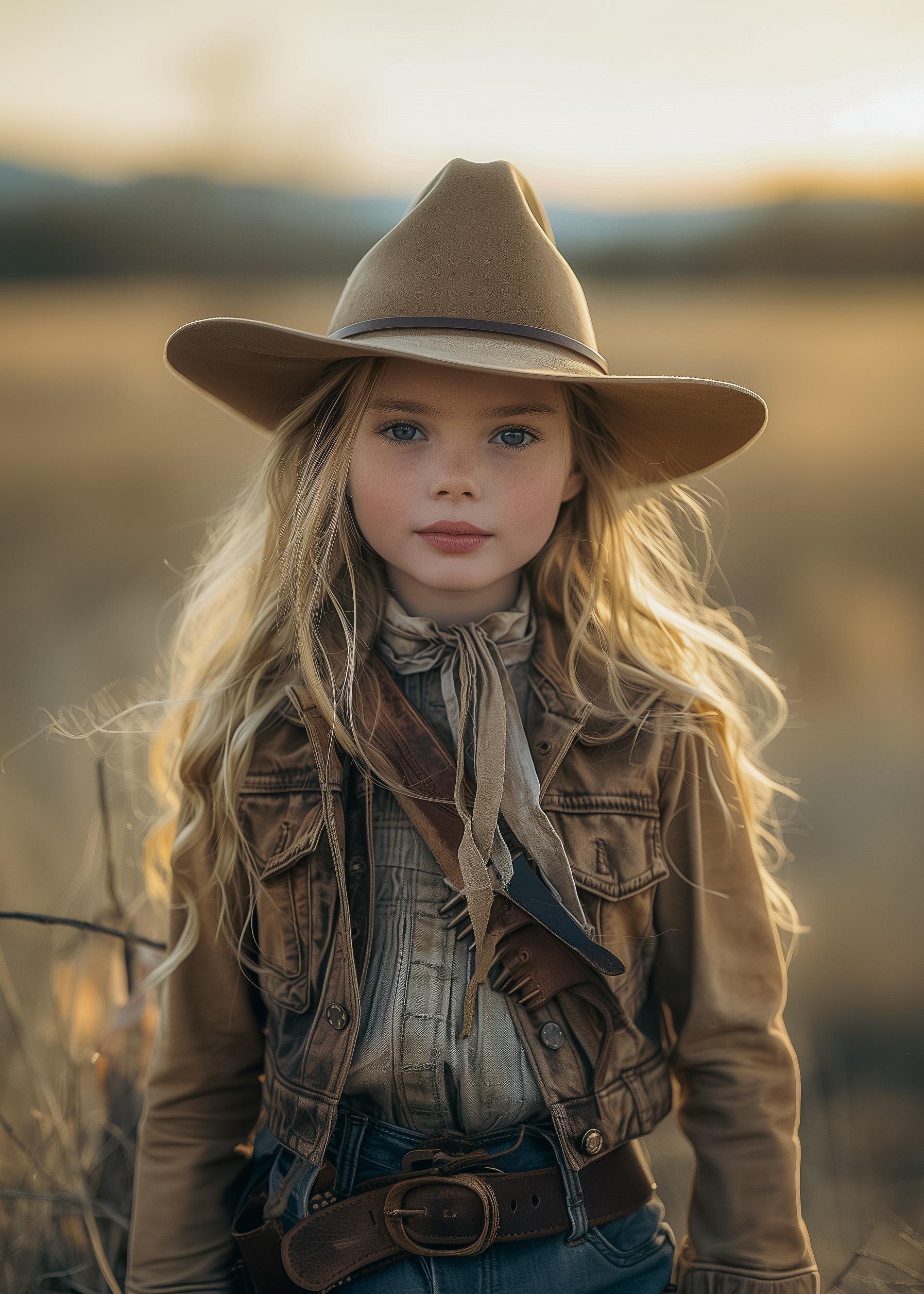 Custom Cowgirl Portrait Personalized Gift From Photo Western Portrait ...