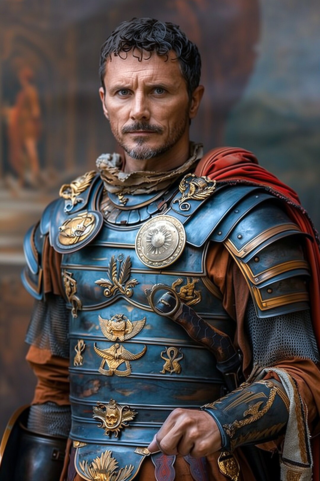 Custom Portrait From Photo Roman Greek Cesar Personalized Artwork, Wall ...